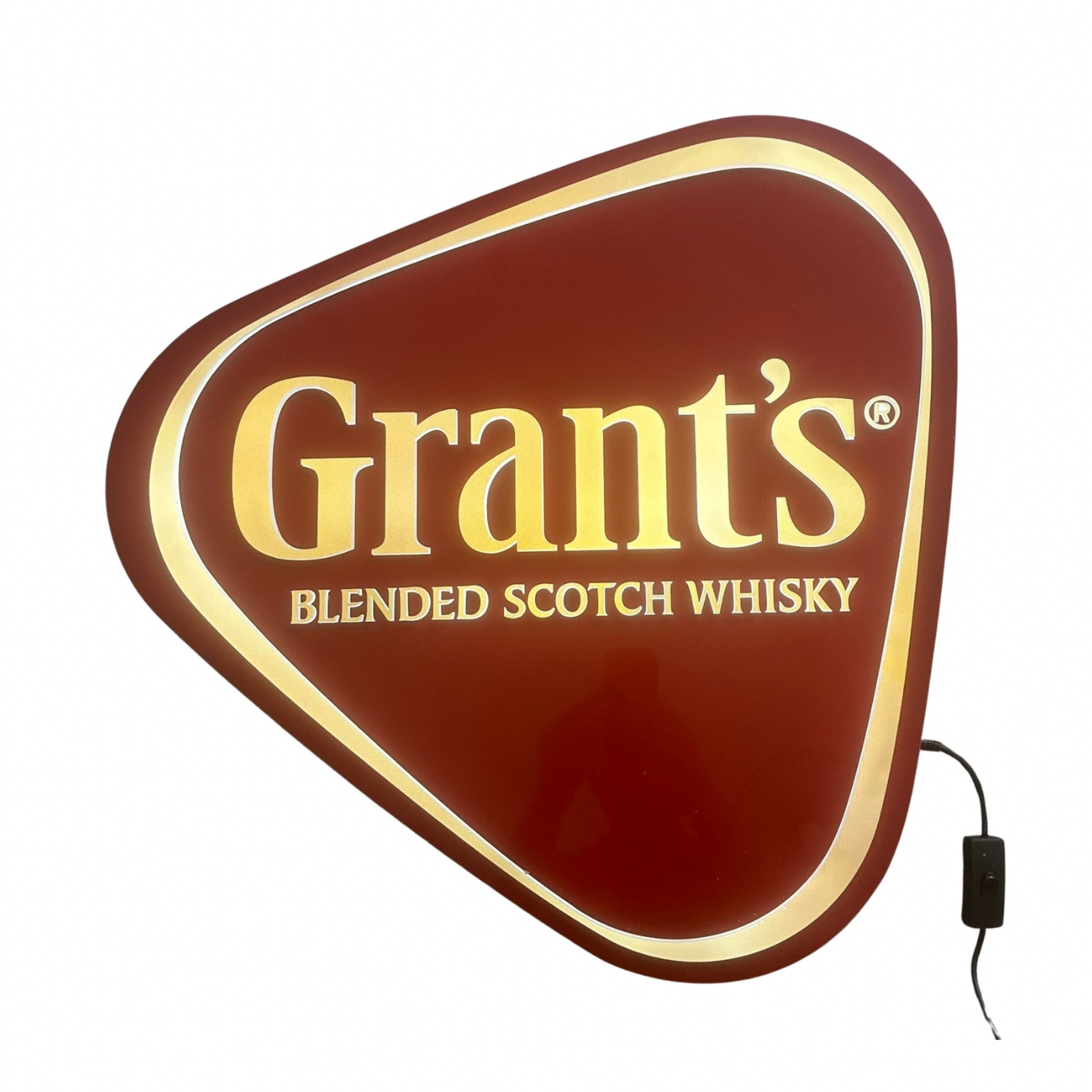 Grants Blended Scotch Whisky Large Light Up Sign – Midlands Bar Suppliers
